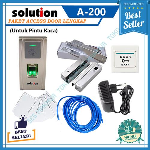 Jual Paket Access Door Solution A200 Untuk Pintu Kaca / Akses Door / Access Control Solution A ...
