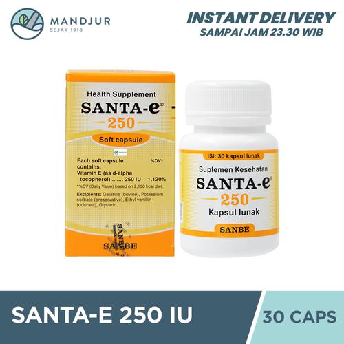 Jual Santa-E 250 IU 30 Kapsul - Suplemen Vitamin E dan Kesehatan Kulit ...