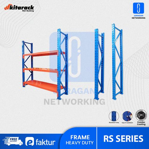 Jual RF20 Frame Untuk Warehouse Rack Heavy Duty 1,500KG/Layer Tinggi 2M ...
