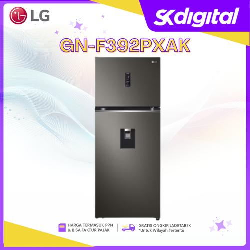 Promo Kulkas LG GN-F392PXAK Kulkas 2 Pintu Smart Inverter with Dispenser 423L / 383L Cicil 0% 3x ...