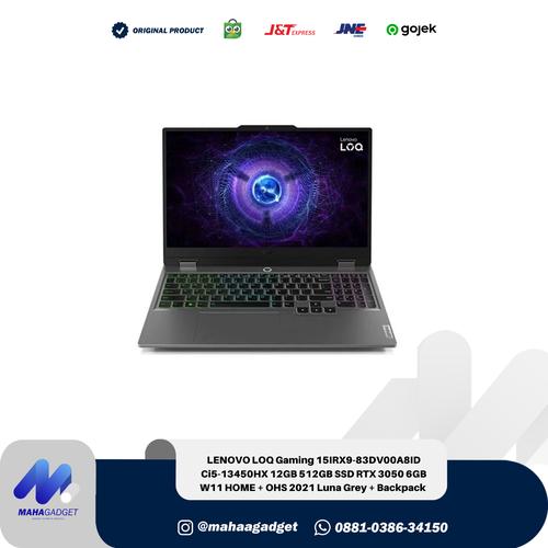 Jual LENOVO LOQ Gaming 15IRX9-83DV00A8ID Ci5-13450HX 12GB 512GB SSD RTX ...
