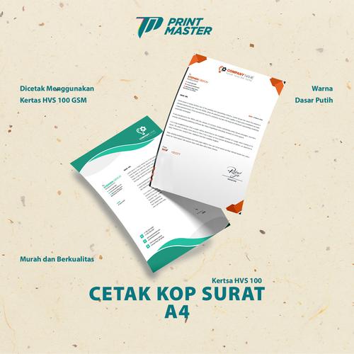 Jual Cetak Kop Surat A4 Full Color - Kota Tangerang Selatan - PTM Print ...