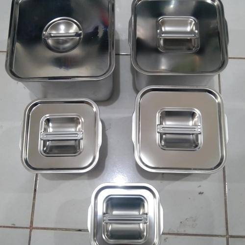 Jual Container Rectangular / Foodpan Kotak Container Square With Cover ...