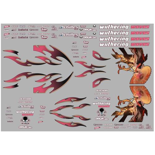 Jual Livery Decal RC Livery Itasha Wuthering Waves Chun Li - 1/18-1/10 ...