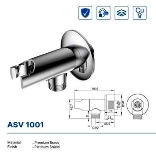 Jual AUTO STOP VALVE+HOLDER DEKKSON ASV 1001 CP Bidet Bracket Bidet ...