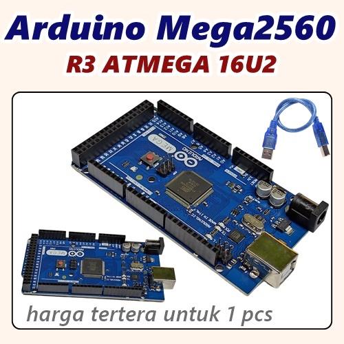 Jual R3 Atmega Arduino Mega 2560 16u2 Compatible Board Usb Cable