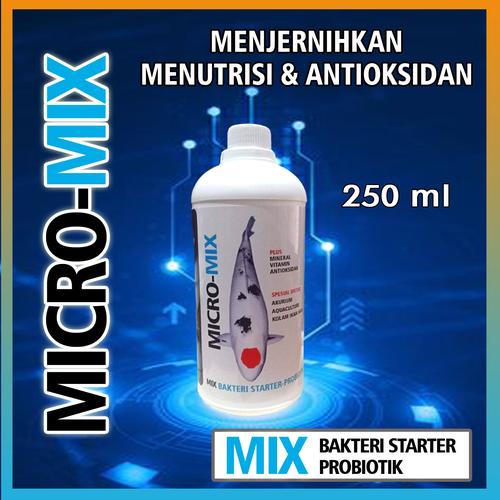 Jual MICRO-MIX 250 ML BAKTERI STARTER Untuk Koi, Penjernih Air dan ...