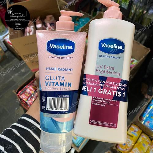 Jual Vaseline Pump 400ml FREE Body Serum 180ml - Kota Malang - ShaFel ...