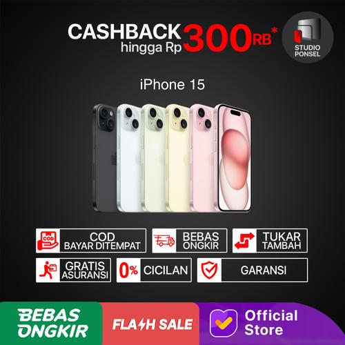 Promo IBOX Apple iPhone 15 128GB 256GB 512GB Blue Pink Yellow Green ...