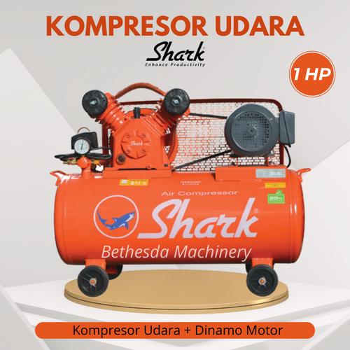 Jual Kompresor angin 1 hp Kompresor udara 1hp 8bar Shark / motor 1hp ...