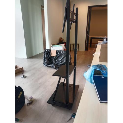 Jual standing bracket tv / breket standing tv roda 55 50 49 43 32 inch ...