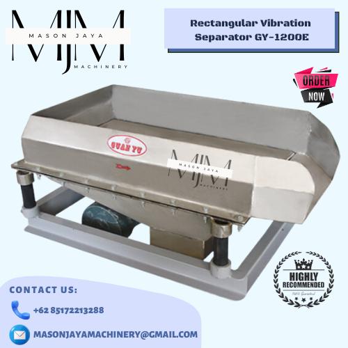 Jual Mesin Ayakan Rectangular Vibration Separator GY-1200E / Separator Filter Machine / Sieving ...