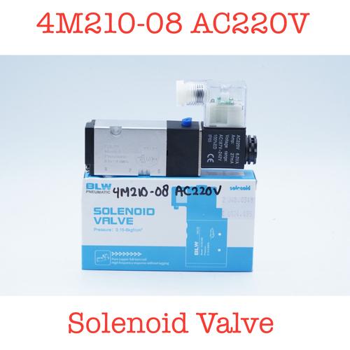 Jual BLW Solenoid Valve 4M210-08 AC 220V 1/4" Direct Air Valve For ...