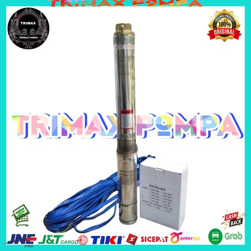 Jual Pompa Satelit Sumur Dalam Casing Pipa 3inch Submersible Kabel biru ...