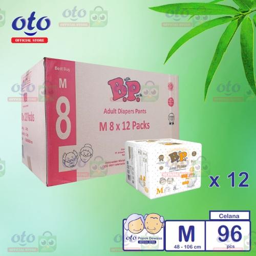 Promo BP Diapers Popok Dewasa PANTS Adult Celana uk M 8 pcs x 12 ( 96 ...