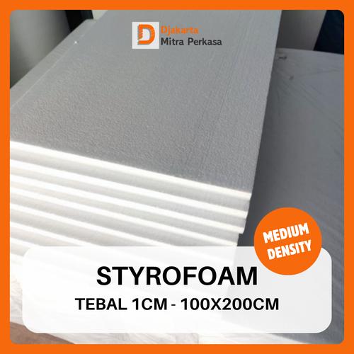Jual DMP Styrofoam / Sterofoam Gabus Lembaran / Density MEDIUM 1 CM 100 ...