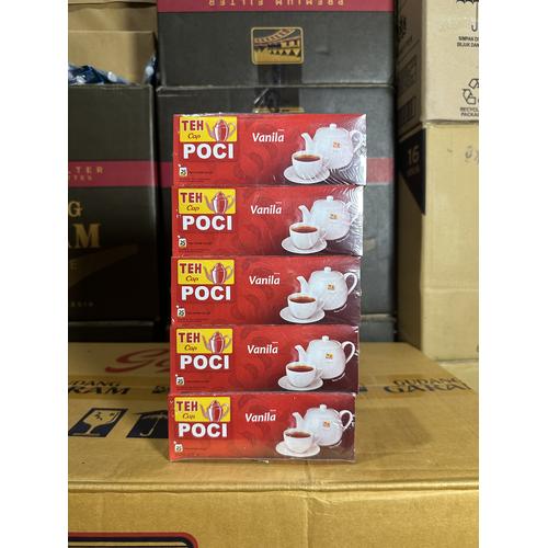 Jual Teh Celup Cap Poci Aroma Vanilla 25 Bags x 5 - Teh Poci - Tea Bag ...