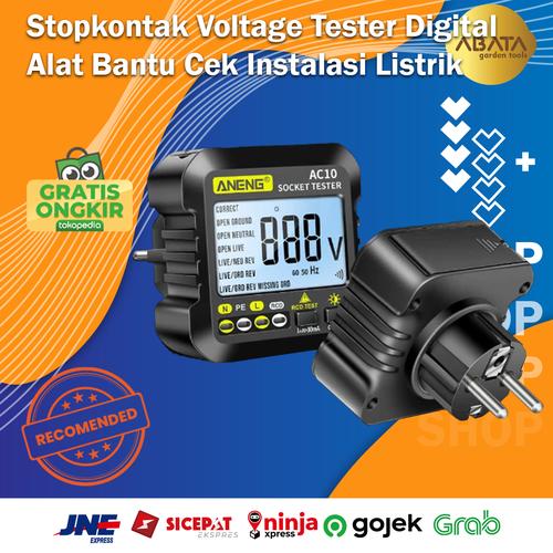 Jual Test Grounding Stopkontak Voltage Tester Digital Grounding Tester ...