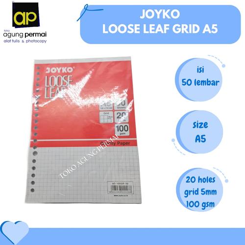 Jual Kertas Loose Leaf Grid Joyko-50 A5 - Jakarta Utara - TAP Gading ...