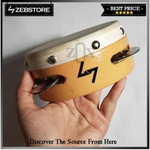 Jual Mini Tamborin Tambourine Kecrekan Percussion Zeb Kulit Sheepskin 5 ...