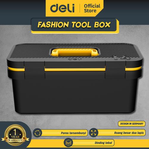 Promo Deli Tool Box Kuat Ukuran Kecil Sedang Besar 14" 17" 19" DL43281X ...