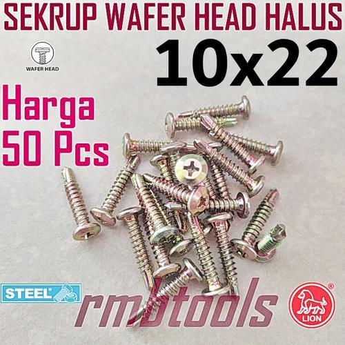 Jual Sekrup Wafer Head 10x22 2.2cm Brand Moon Lion Original Skrup SDS ...