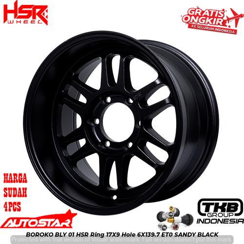 Jual BOROKO BLY01 HSR R17X9 H6X139,7 ET0 SANDY BLACK - Jakarta Barat - VELG HSR WHEEL JAKARTA ...
