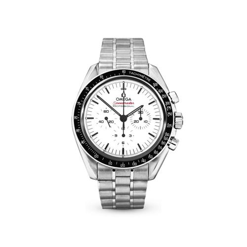 Jual BNIB Aug 2024 Omega Speedmaster Moonwatch 31030425004001 White ...