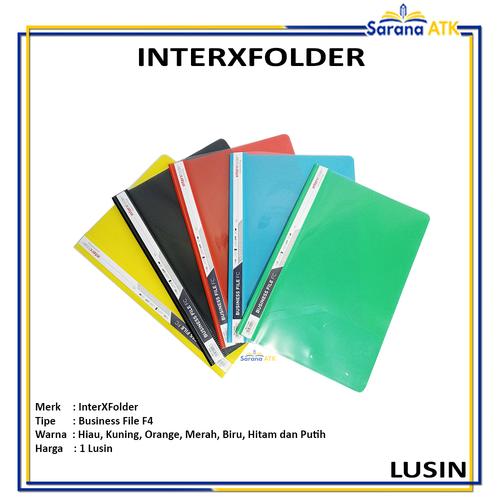 Jual INTERXFOLDER - Business File Map Plastik Ukuran F4 - LUSIN - Abu ...