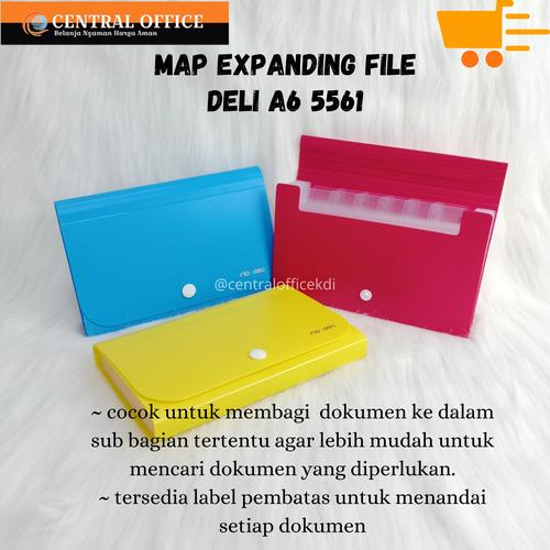 Jual Map Expanding File Deli Ikuran A6/Map Sekat Deli Ukuran A6 - Kota ...