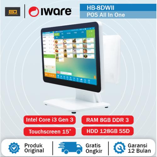 Jual POS All in One Kasir Touchscreen Dual monitor Iware HB-8DW Intel ...