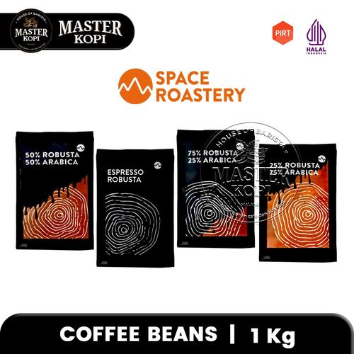 Promo Biji Kopi Space Roastery 1kg Coffee Beans ARABICA ROBUSTA ES KOPI SUSU BLEND - Espreso ...