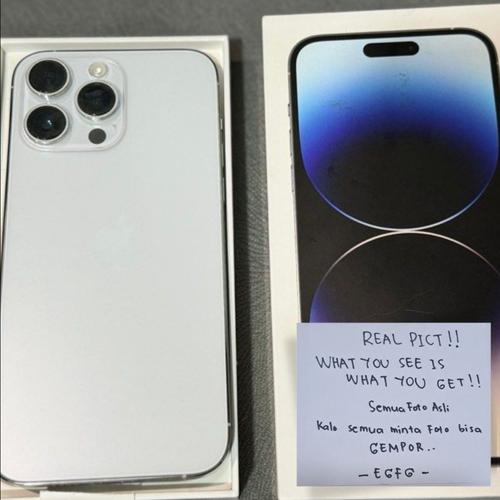 Jual iPhone 14 Pro Max Silver 1 TB imei resmi terdaftar kmenperin ...