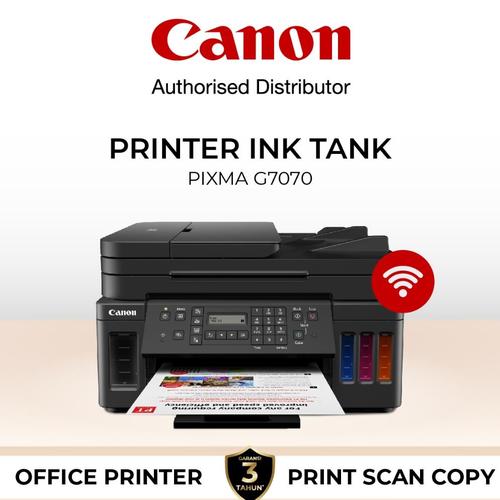 Jual Printer Ink Tank CANON PIXMA G7070 - Print Scan Copy Wifi ADF LAN ...
