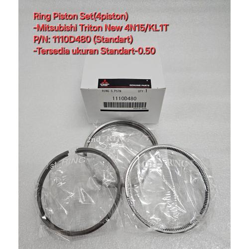 Jual RING SEHER RING PISTON SET TRITON NEW 4N15/KL1T STD-0.50 1110D480 ...