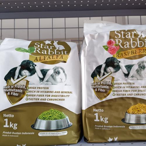 Jual Star Rabbit 1 kg Rabbit Food Fresh Pack Raspberry/Alfalfa Pakan ...
