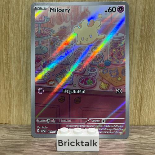 Jual Kartu Pokemon TCG sv7s Milcery AR 181/166 Trading Card Game Bahasa ...