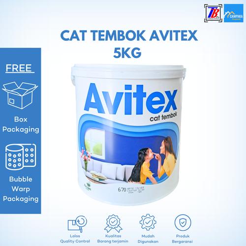 Jual Cat AVITEX 5kg Cat Tembok dan Plafon Gypsum AVITEX 5 kg - Cream ...