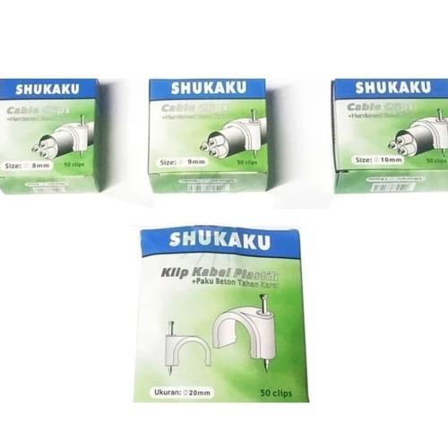 Jual klem kabel listrik isi 50pcs shukaku / clamp kabel listrik shukaku ...