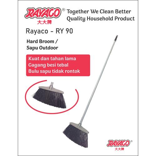 Jual Sapu Lantai Outdoor Heavy Duty Gagang Besi Hard Broom Premium ...