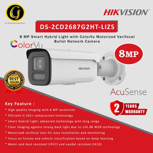 Jual DS-2CD2687G2HT-LIZS - HIKVISION IP CAMERA 8MP SMART HYBRID LIGHT COLORVU MOTORIZED ...