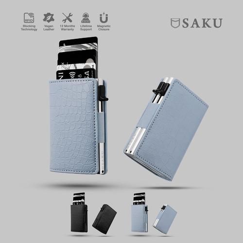 Jual SAKU Dompet Kartu Pria Wanita Smart Wallet Card Holder RFID ...