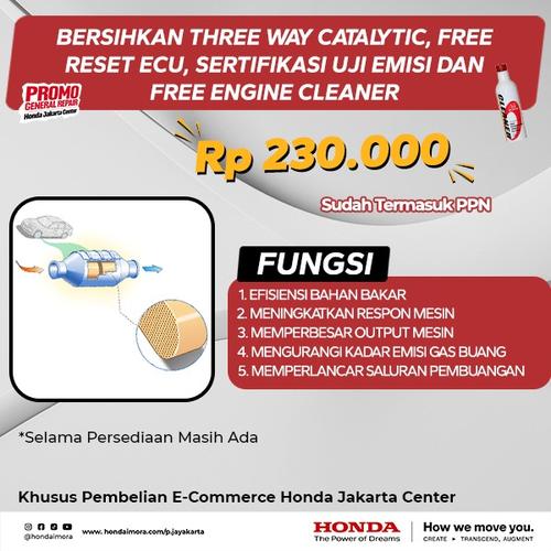Jual Bersihkan Three Way Catalytic (TWC) free Reset ECU - Jakarta Pusat ...