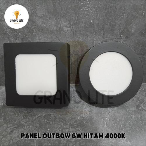 Jual Lampu LED panel Outbow 6W Body Hitam Downlight Outbow 6 Watt 4000K ...