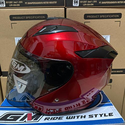 Jual GM King Fighter Solid Royal Red - M - Jakarta Utara - HelmetHeaven ...