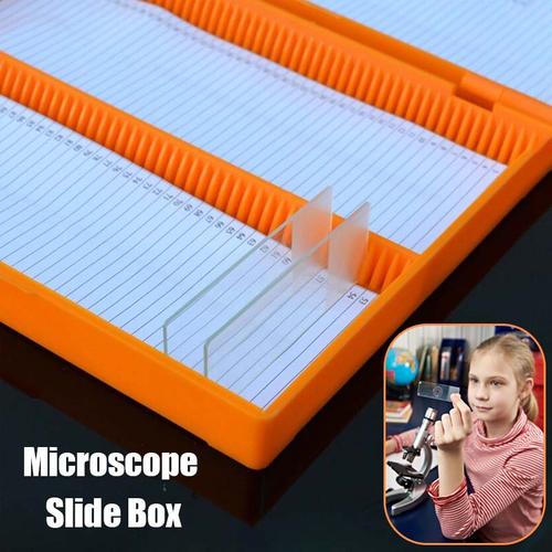 Jual Isi 50 Microscope Slide Box Microscope Slide Preparat Kotak PVC ...