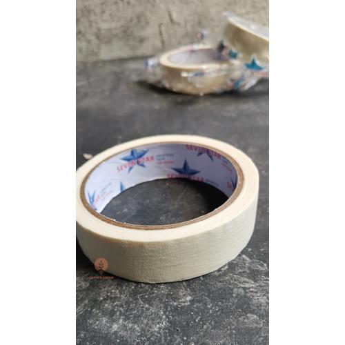 Jual ISOLASI LAKBAN KERTAS MASKING TAPE STAR 1 INCH 24 MM X 20 YARD ...