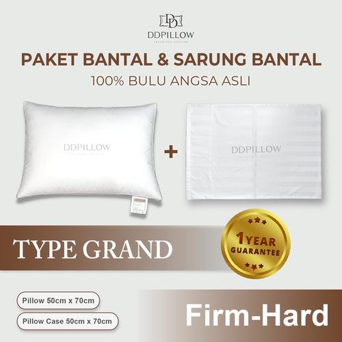 Promo DDPillow Set 1 Bantal Hotel Bulu Angsa Asli Type Grand +Sarung 50x70cm - Bantal+ 1Sarung ...
