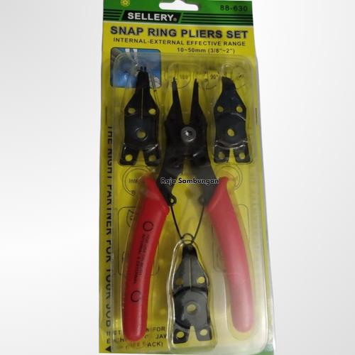 Jual Snap Ring Pliers Set 3 Kepala 10 -50 mm Sellery Alat Buka Pasang ...