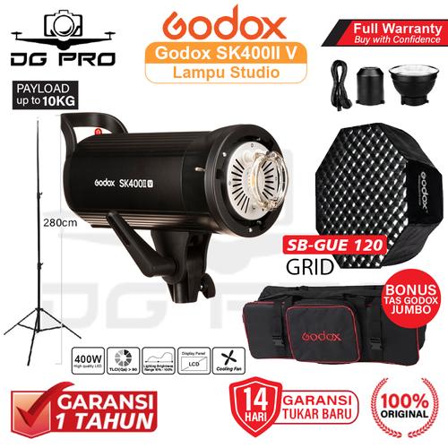Jual Godox SK400II V Studio Flash with LED Modeling Lampu Studio SK400 ...